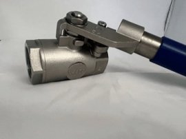 Ball Valve, Dead Man Spring Return Handle, 316 Stainless Steel, 2-Pc FF ...