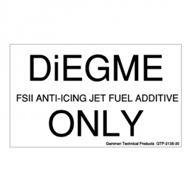 Gammon GTP-2135-30, DiEGME FSII Anti-Icing Jet Fuel Additive Only, 3M ...