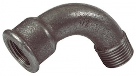 Malleable / Black Iron, EN10226 Pt.1, Long Bend MF, 90 Deg., Fig.1 ...