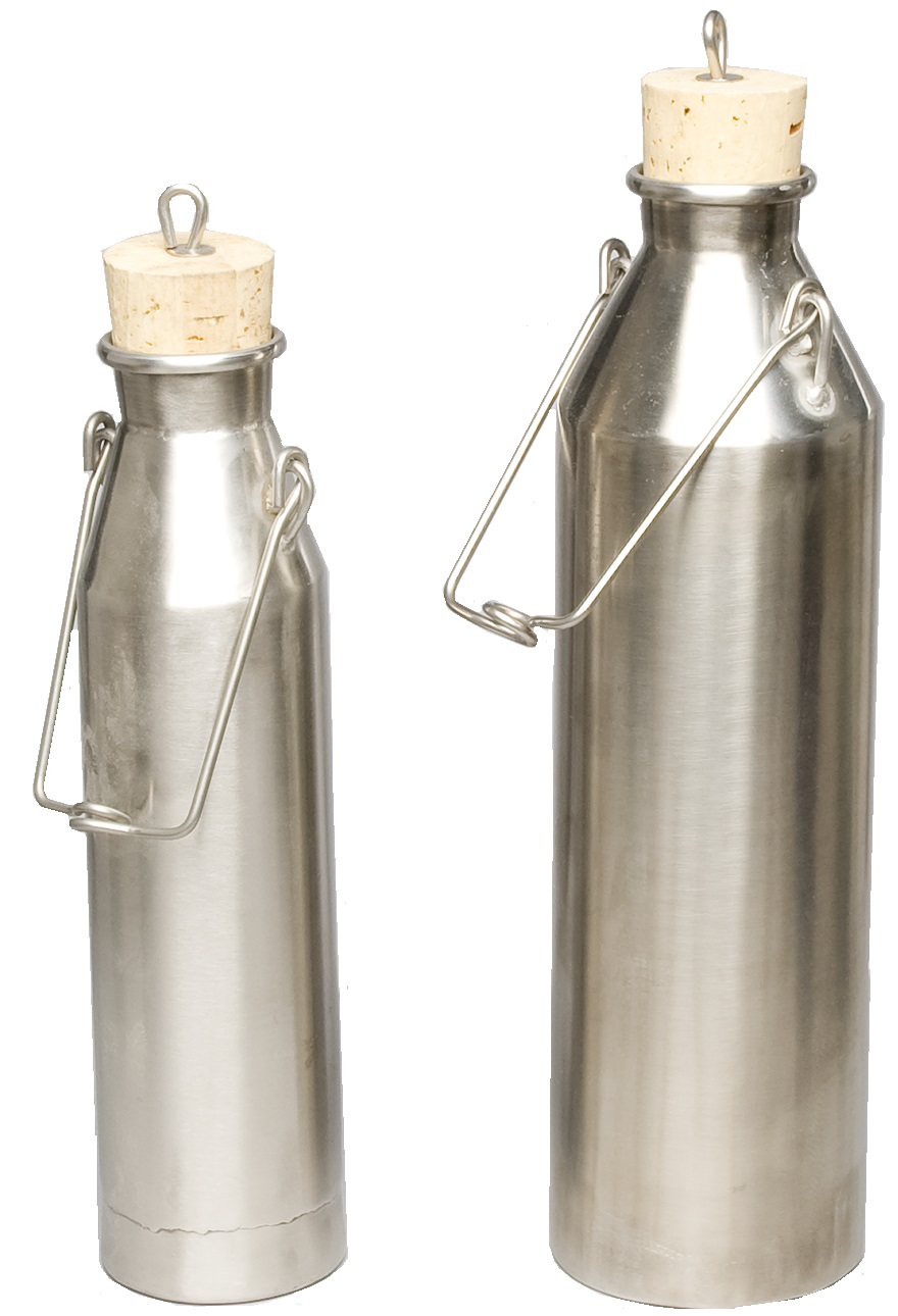 Single-Wall Sampling Cans with Cork Stopper, Stainless Steel - Welcome ...